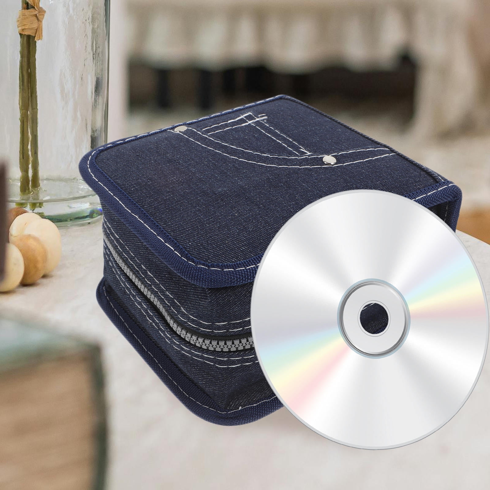 Raindrops Multi Function Cd Storage Wallet with Zipper for Dvds and ...
