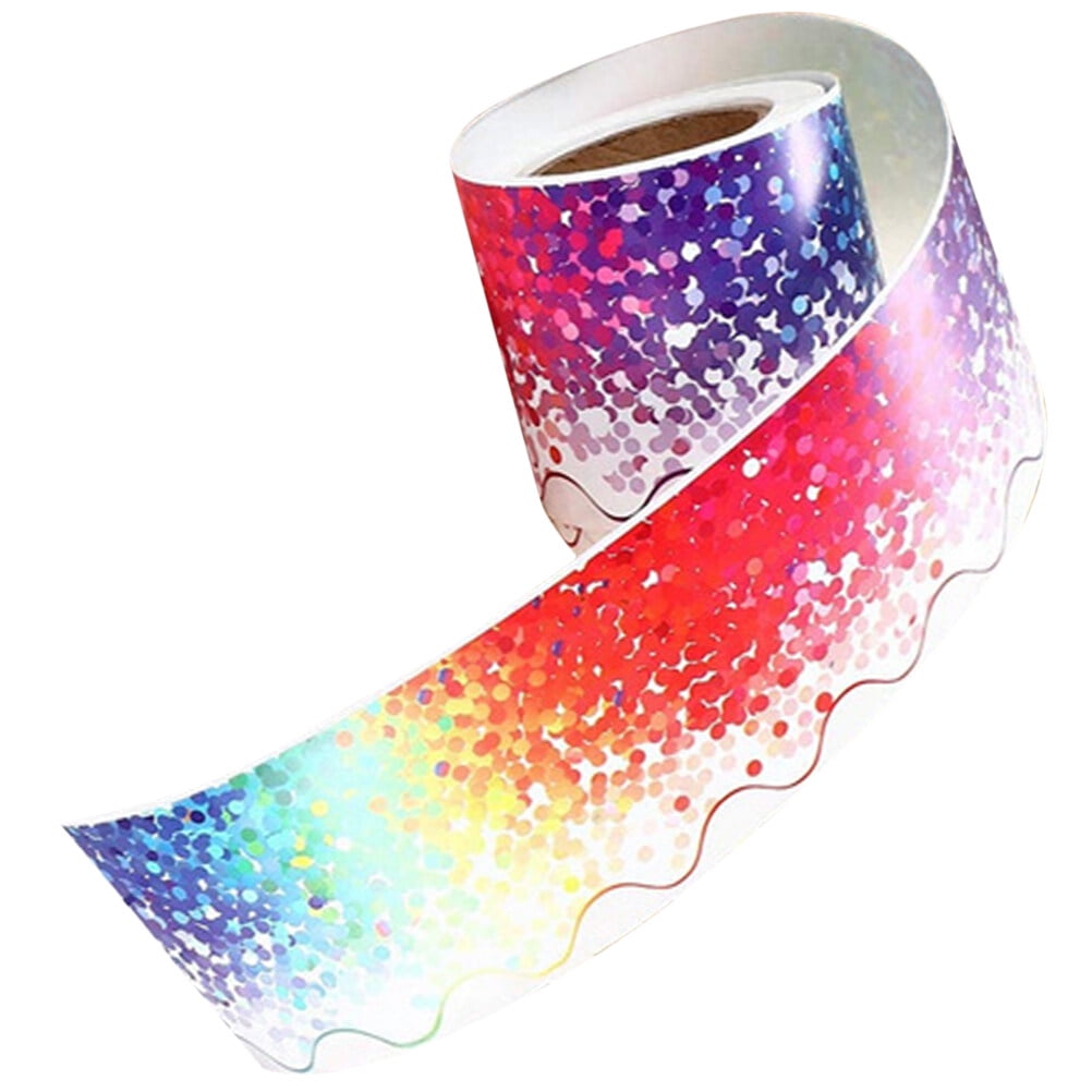 Raindrops removable border sticker 1 Roll of Colorful Wave Border for ...