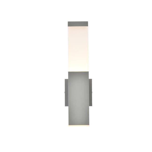 Raine Integrated LED Wall Sconce wiith Acrylic Lens, Silver - Walmart.com