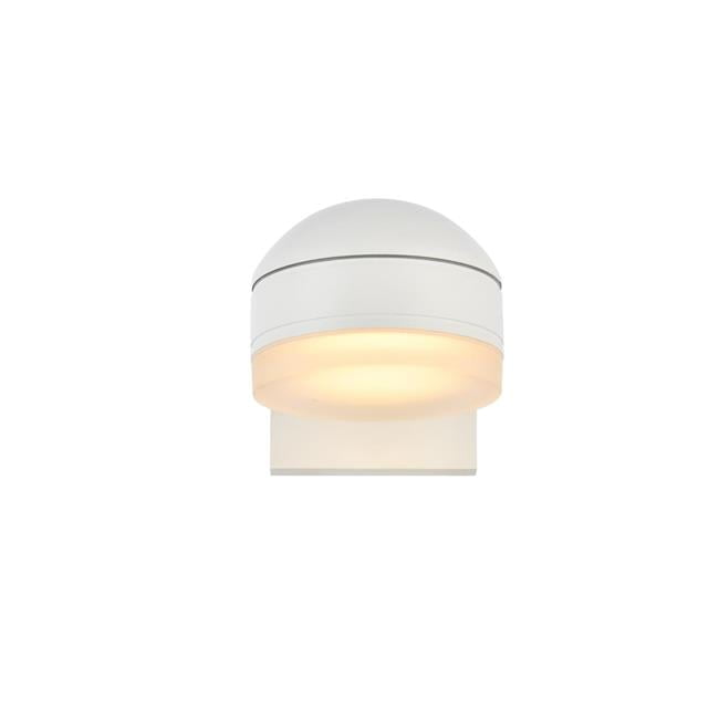 Raine Integrated LED Wall Sconce with Glass Lens, White - Walmart.com