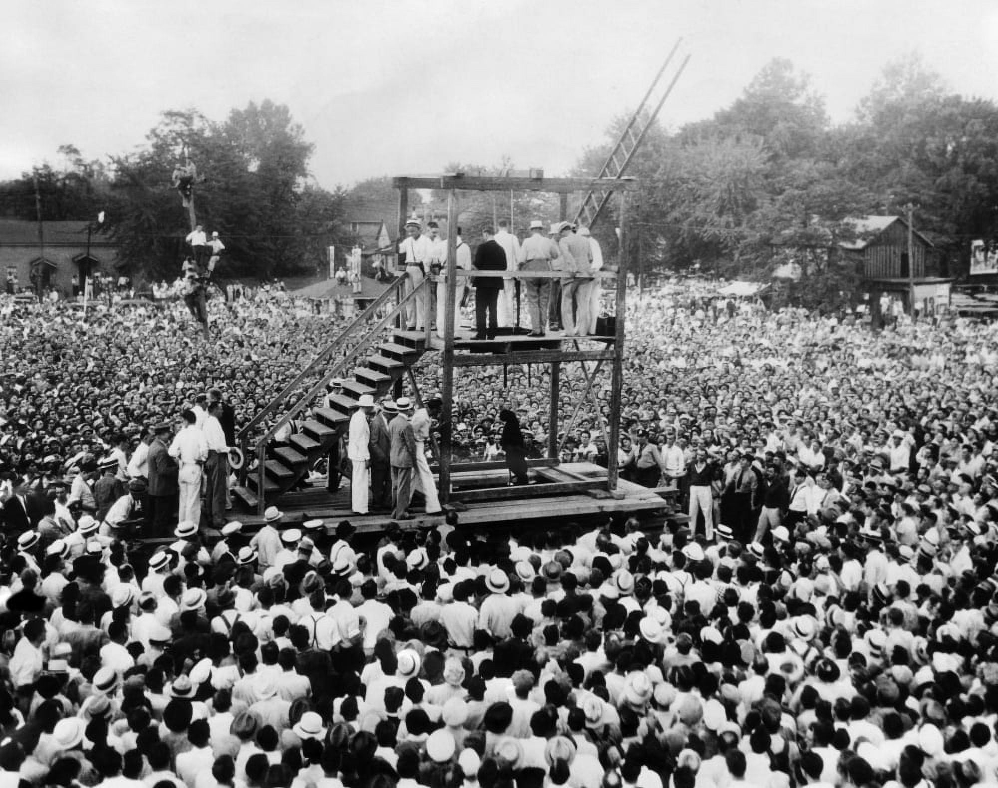 Rainey Bethea Moments After He Is Hanged In Owensboro History (24 x 18 ...