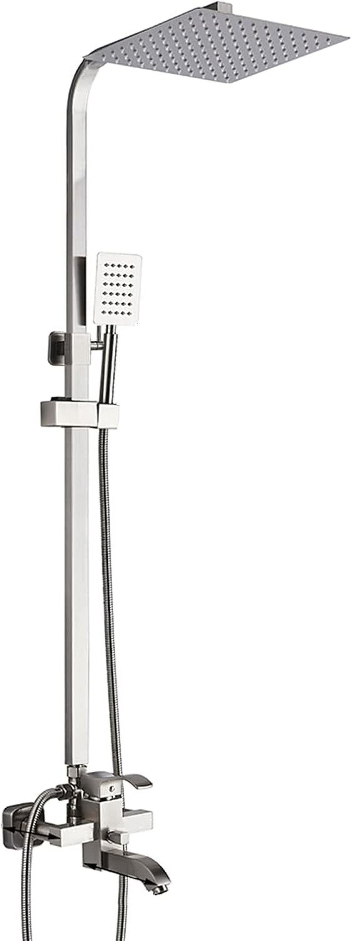 Rainfall Shower Set, Stainless Steel Bath Shower Mixers, 8/10/12 inch ...