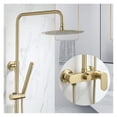 Rainfall Shower Sets Faucet Mixer Tap With Tub Faucet Brass Luxury ...