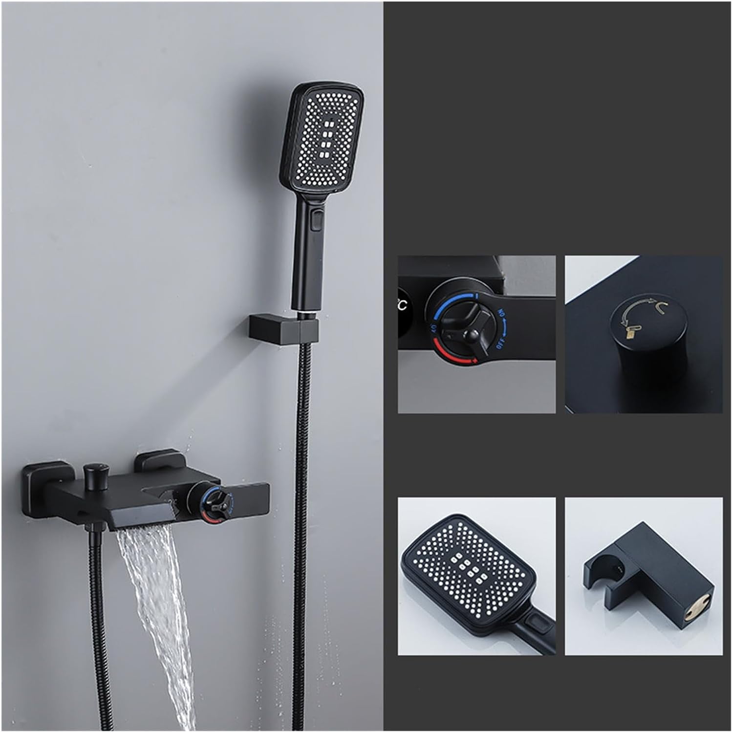 Rainfall Shower System Bathroom Digital Shower Set ,waterfall Bathtub ...