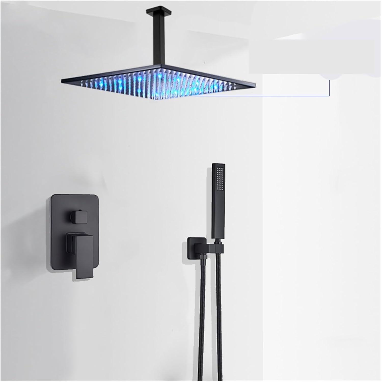 Rainfall Shower System Digital Display Shower Column System,Black Shower Panel Jet Luxury Shower ...