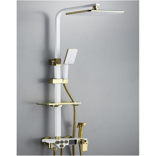 Rainfall Shower System Digital Shower Set Bathroom Hot Cold ...