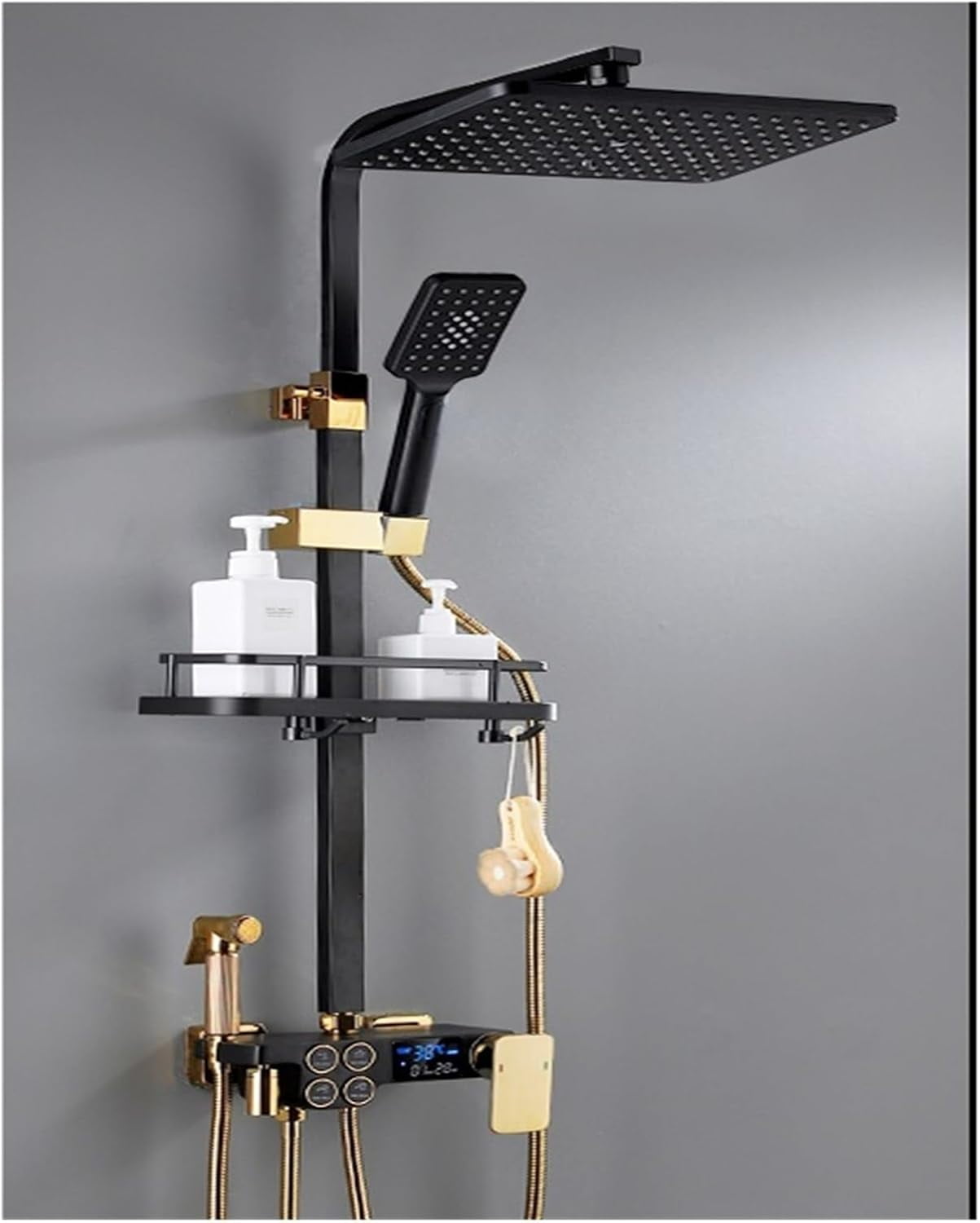 Rainfall Shower System Hot Cold Digital Shower Set Faucet Bathroom ...