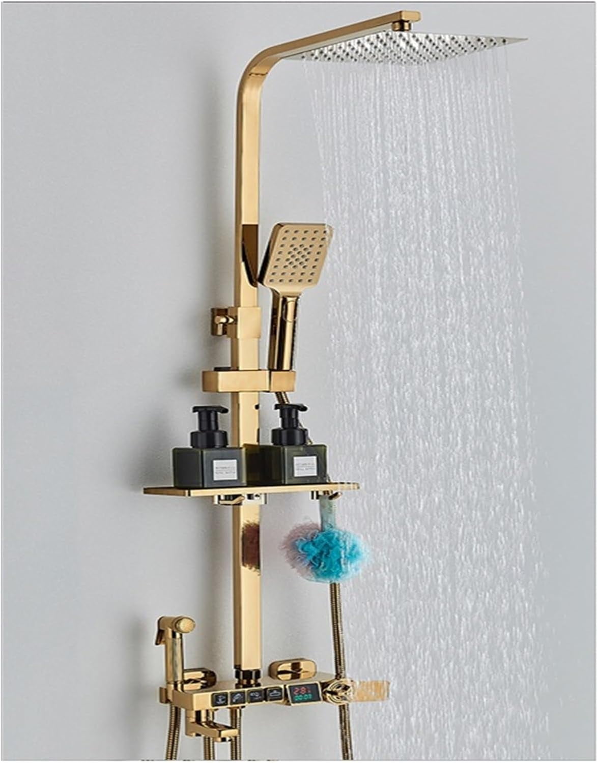 Rainfall Shower System LED Digital Display Rainfall Shower Set ...