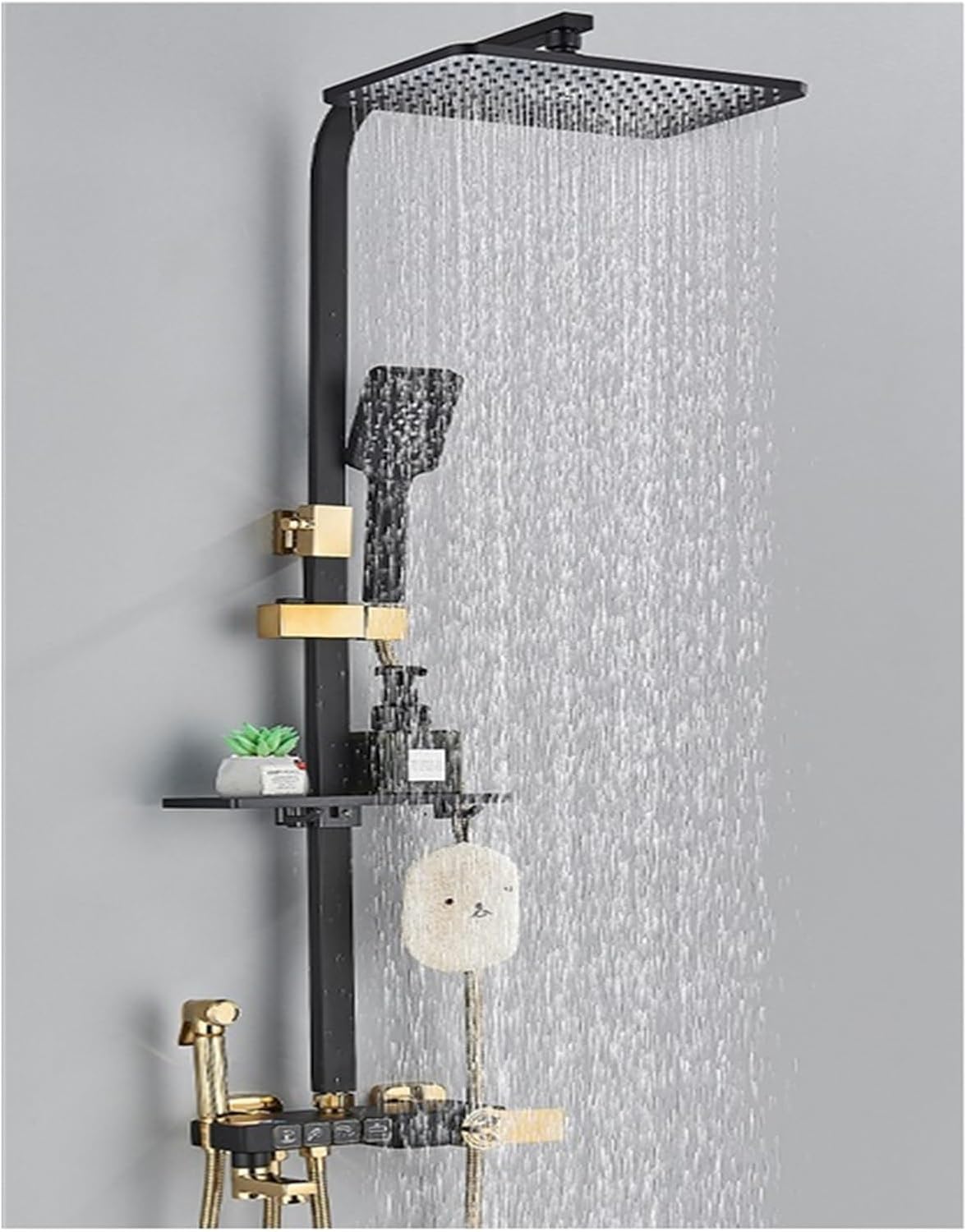 Rainfall Shower System LED Digital Display Rainfall Shower Set ...