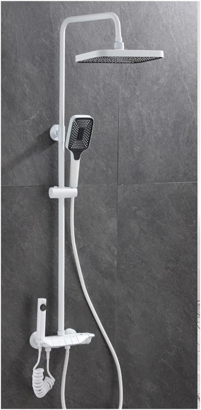Rainfall Shower System LED Digital Shower Set Bathroom Hot Cold Mixer ...