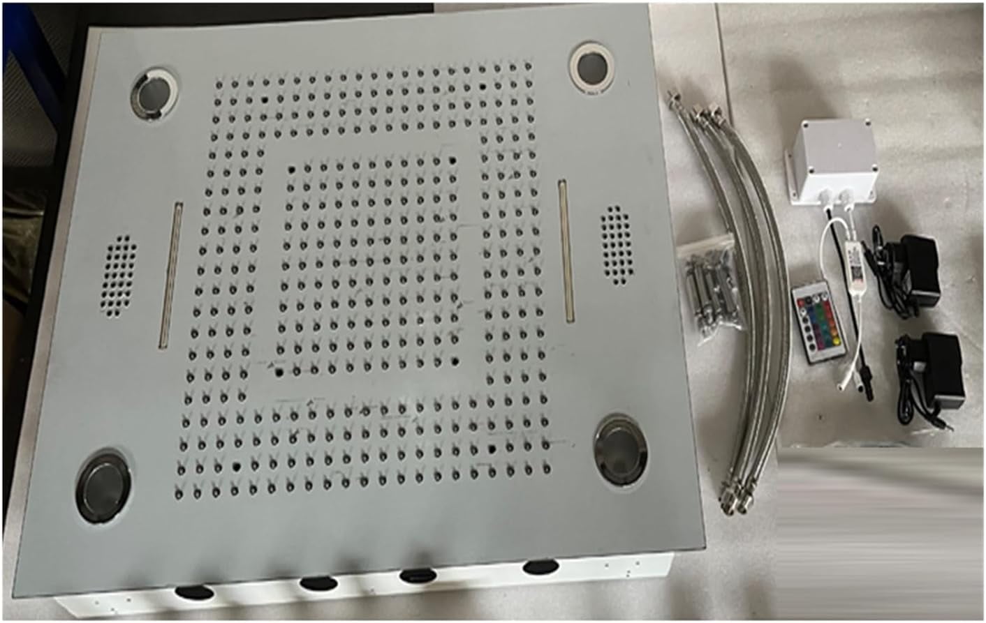 Rainfall Shower System Luxury Music Bluetooth Shower Set,LED Big Rain ...