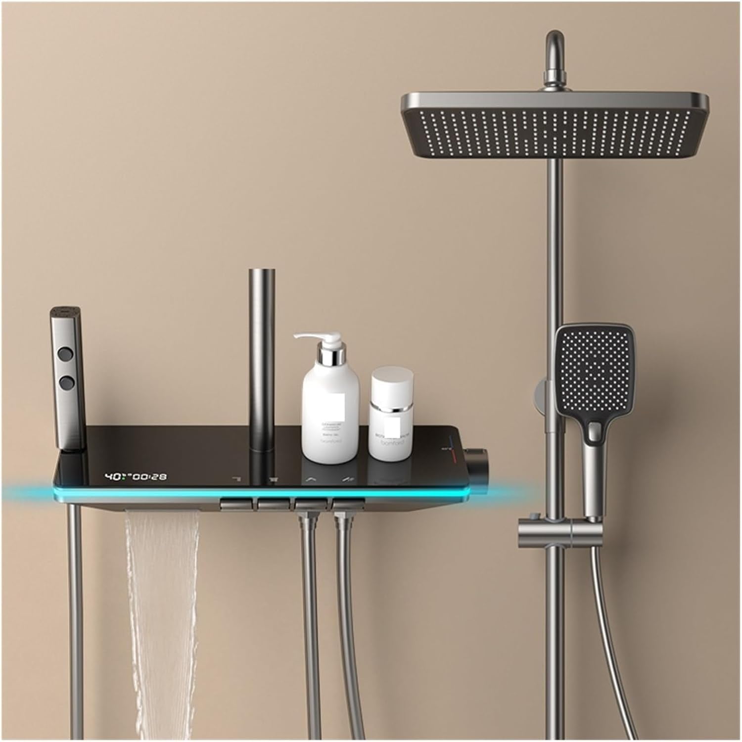 Rainfall Shower System Smart Digital Display Shower System With Piano ...