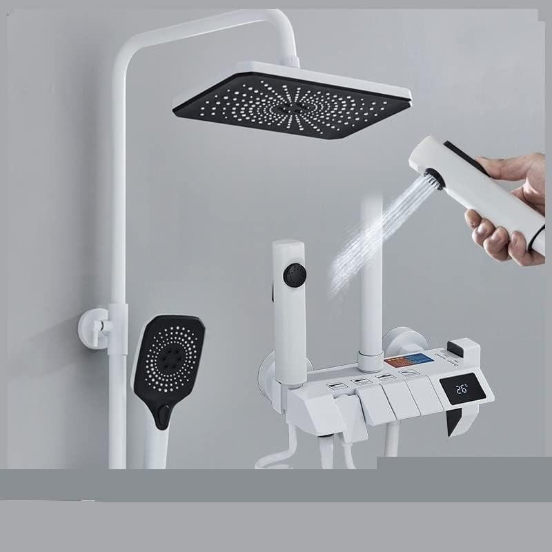 Rainfall Shower System White Digital Display Shower System Set LCD Hot ...