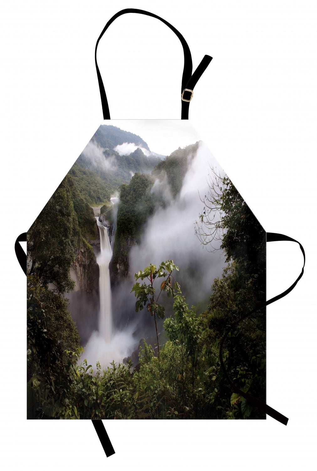 Rainforest Apron San Rafael Falls Ecuador Misty Natural Waterfall in ...
