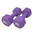 Rainforest Neoprene Hex Dumbbells Set, 20LB Pair, Durable Cast-Iron ...