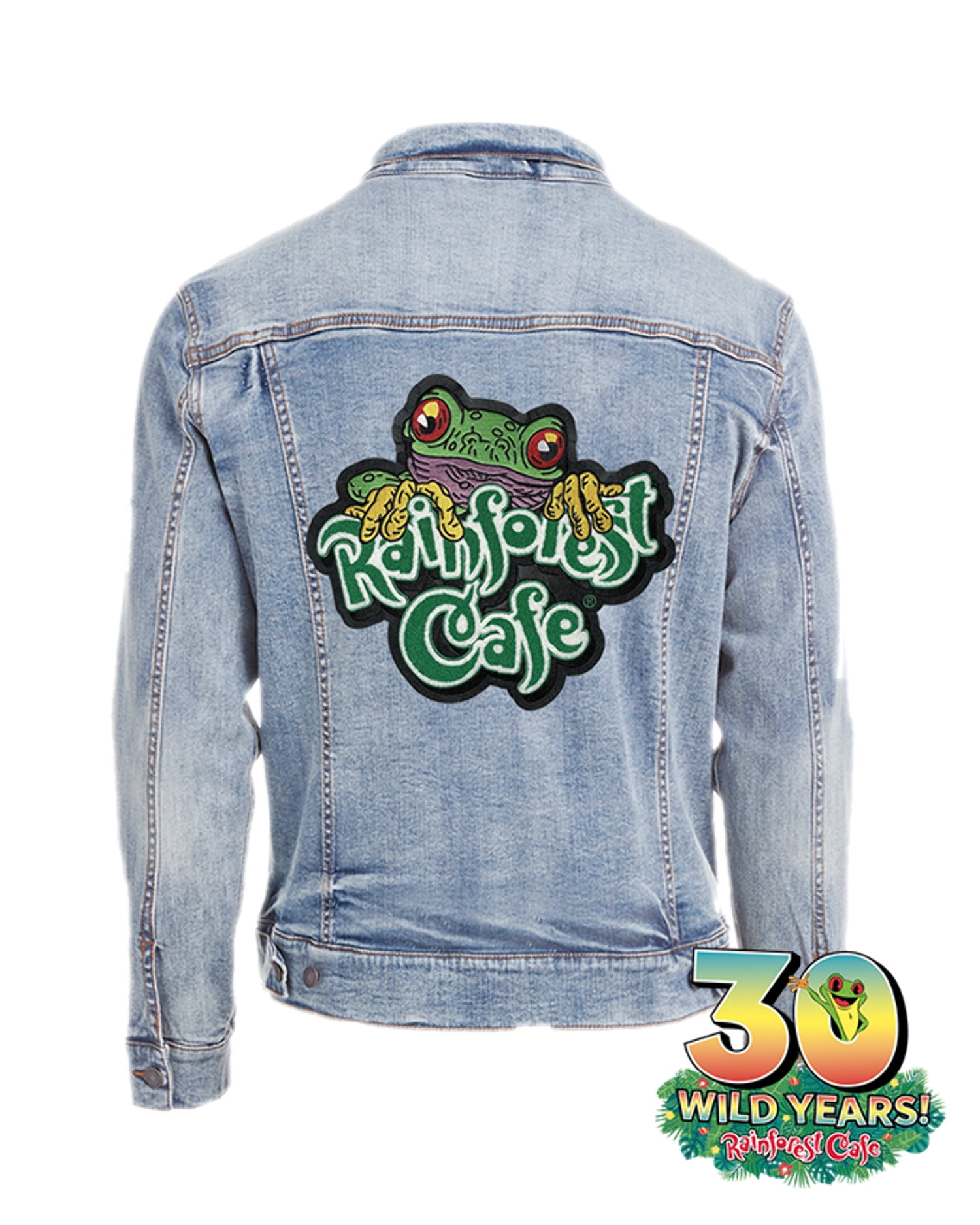 Rainforest Cafe | Cha Cha Patch | Adult Denim Jacket - Walmart.com