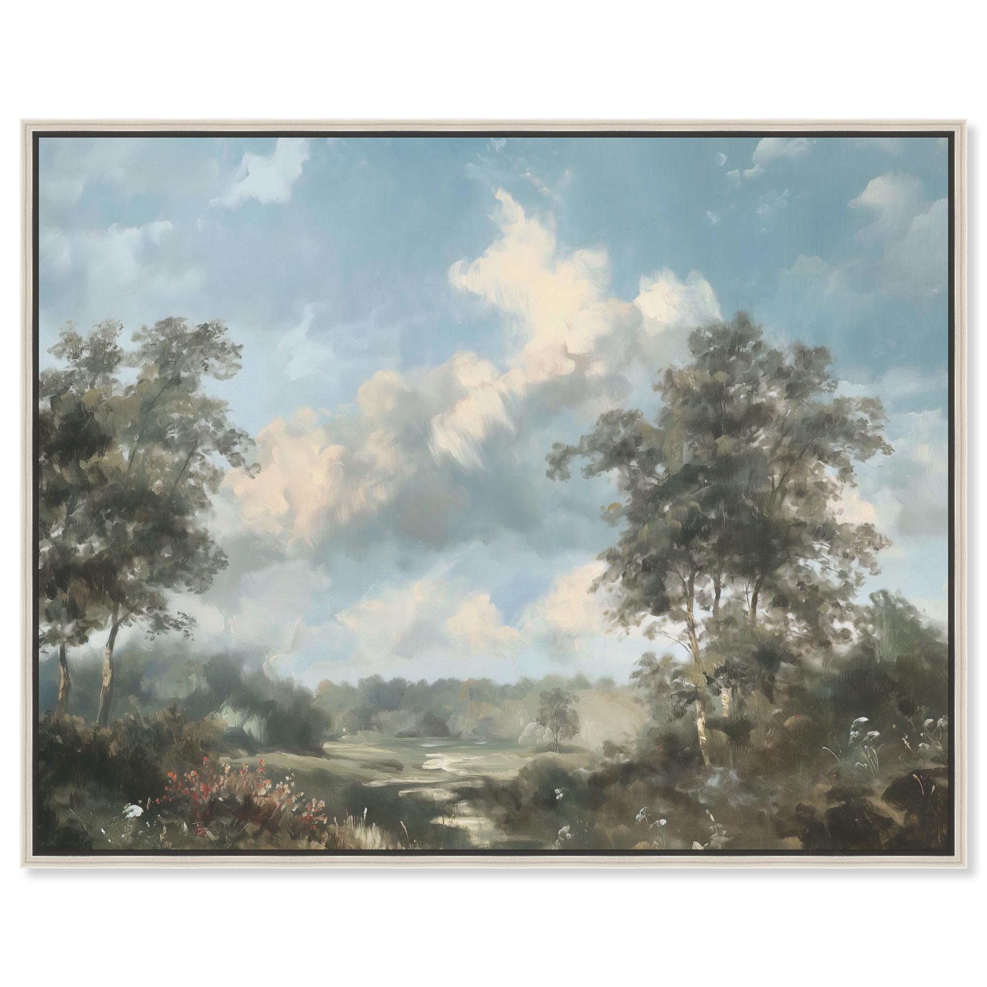 Rainforest Canvas Classic Landscapes by Art Remedy, Silver Frame, 30" x ...