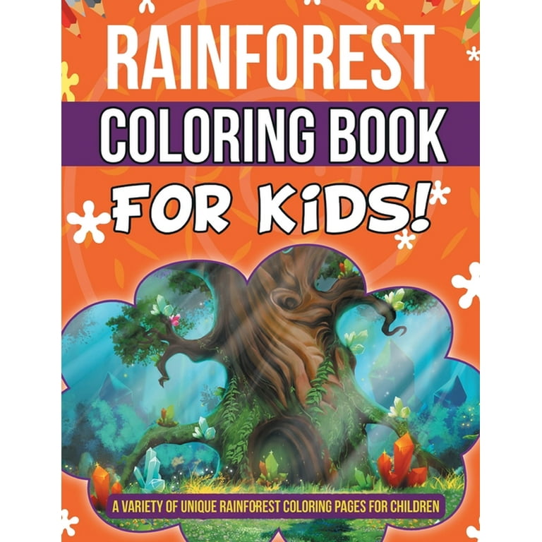 tropical rainforest coloring book