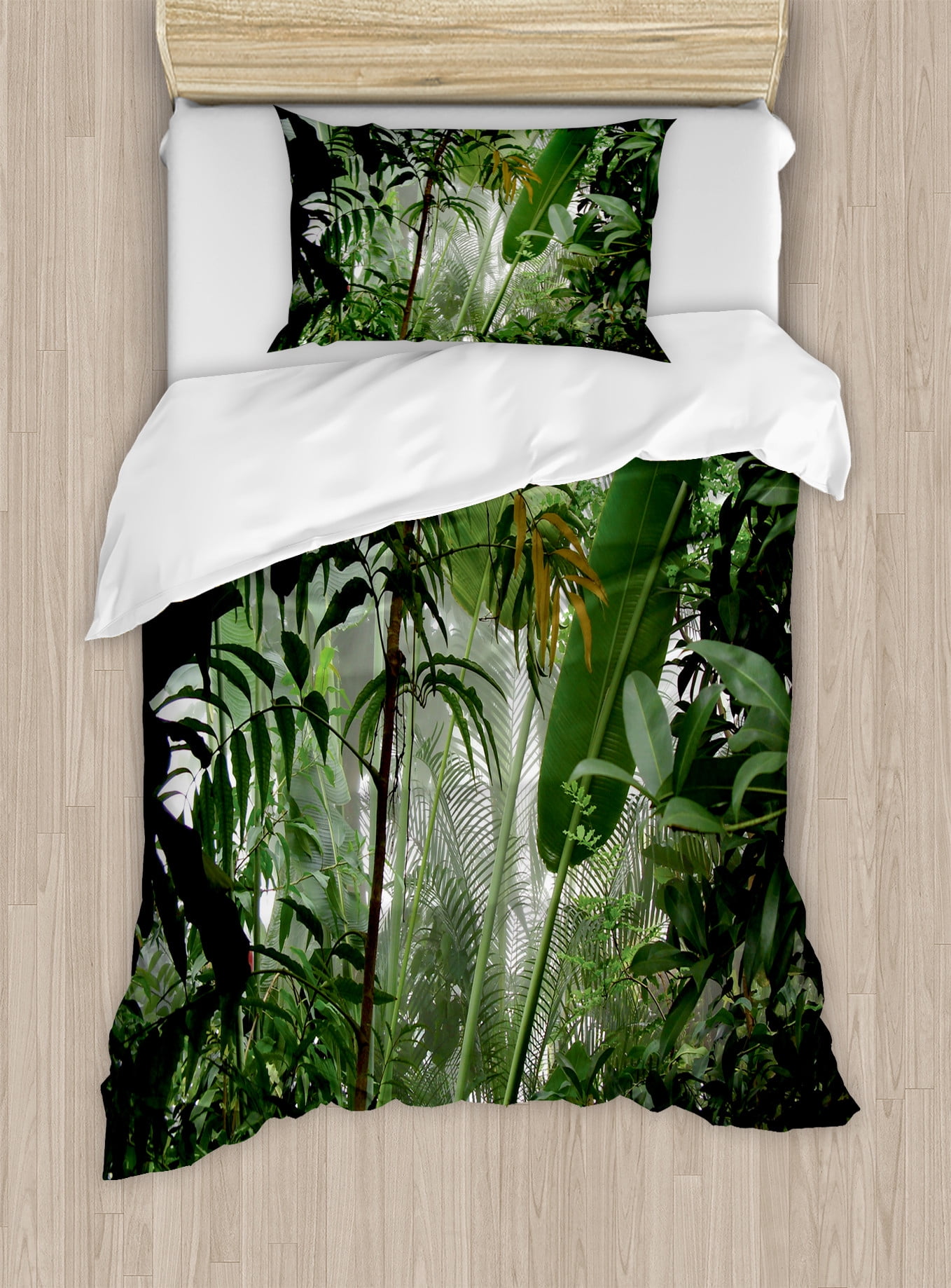 Rainforest Duvet Cover Set, Tropical Rainforest Preservation Humidity ...