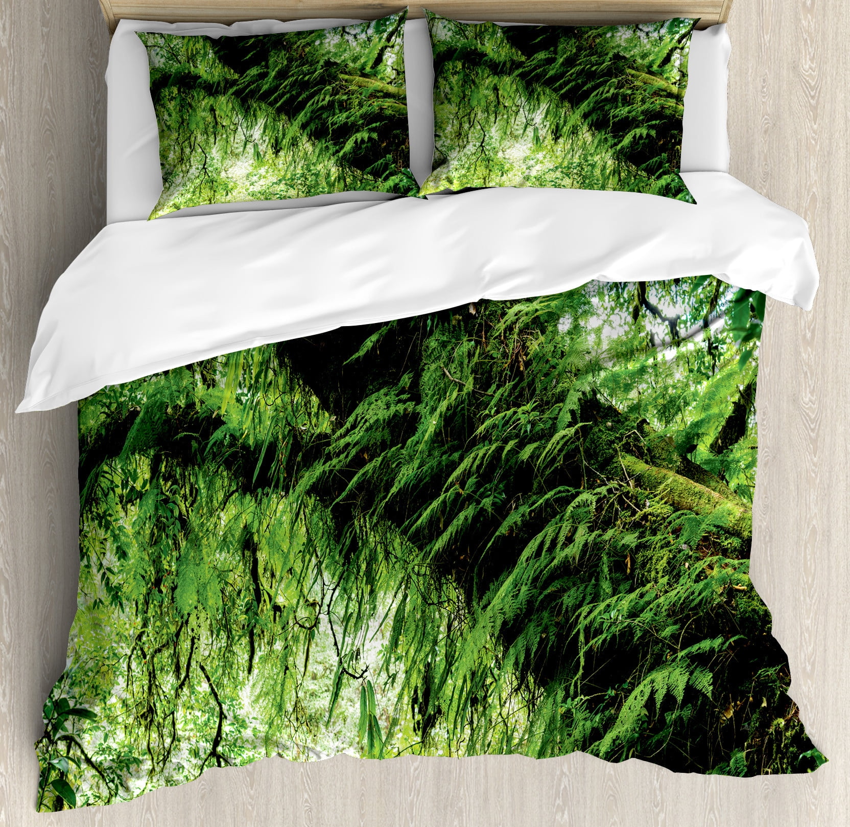 Rainforest Duvet Cover Sets, Idyllic Atmosphere in Tropical Jungle on ...