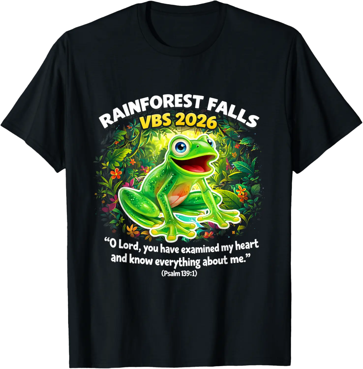 Rainforest Falls Vbs Frog Vacation Bible School T-Shirt - Walmart.com
