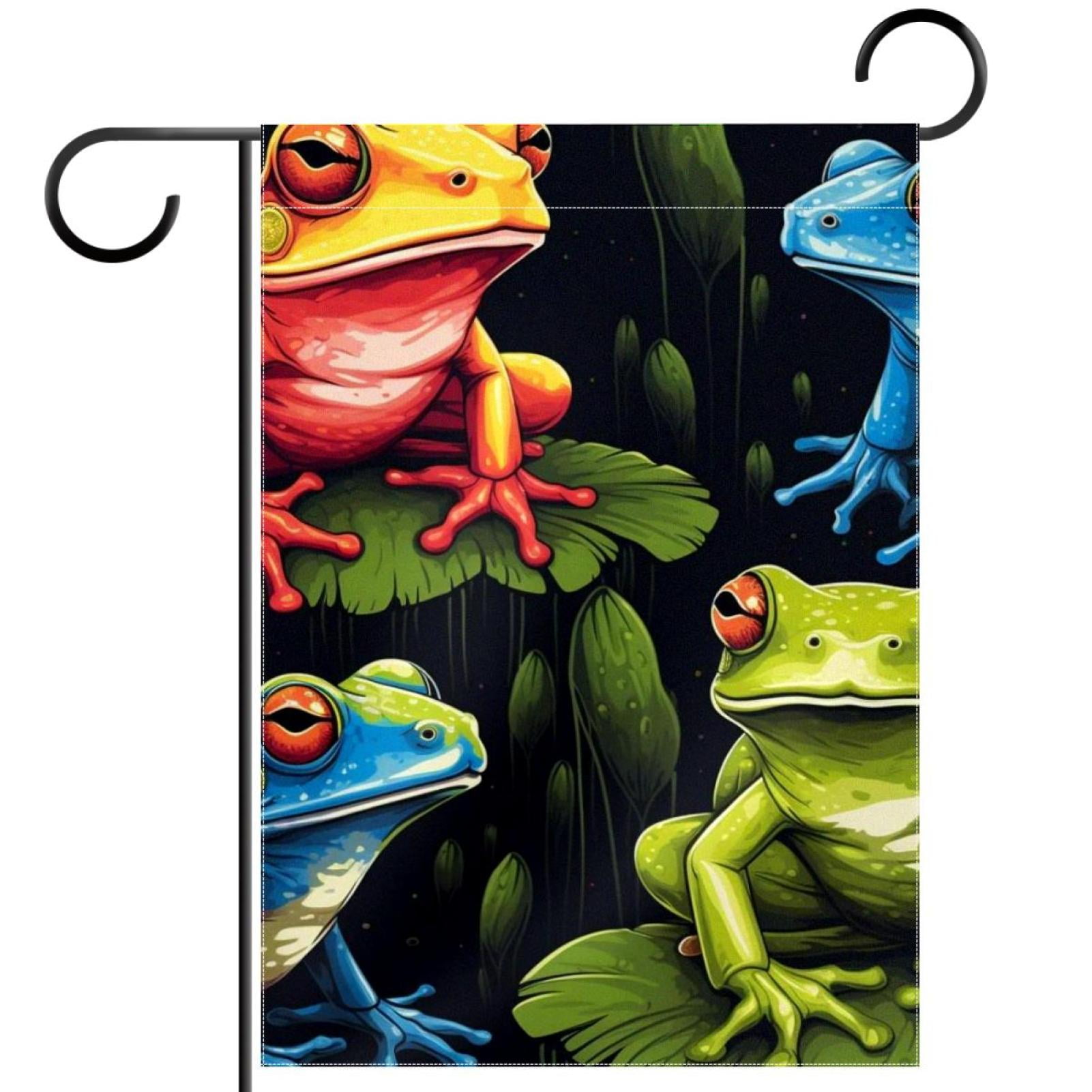 Rainforest Frog K Garden Flag 28x40 Inch Double Sided Outdoor Yard ...