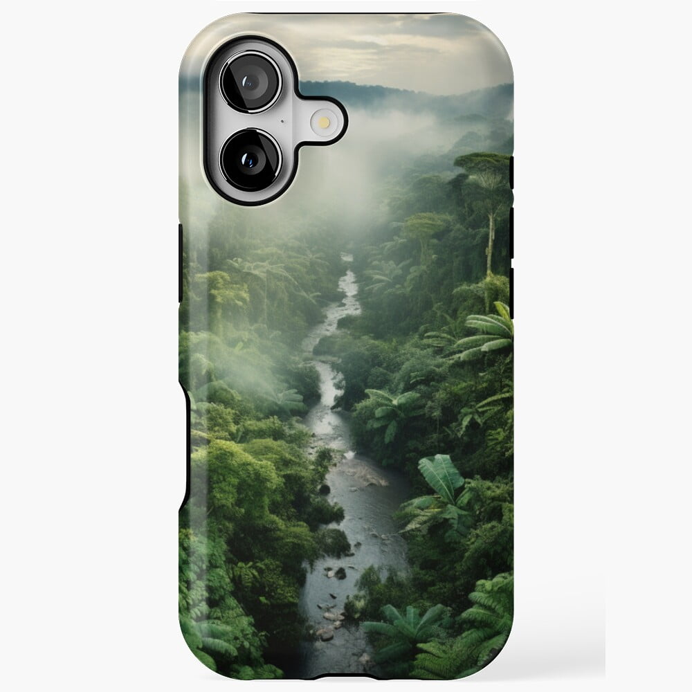 Rainforest Nature Green Tropical Calm Atmosphere with iPhone 17 to 11 ...
