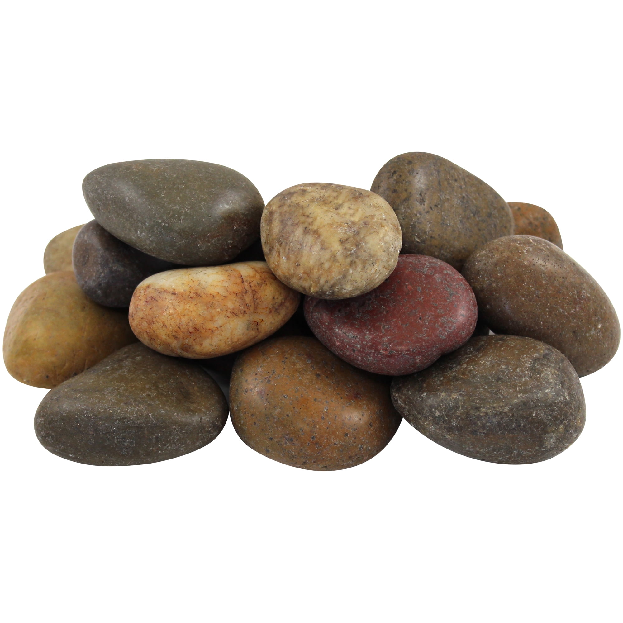 Rainforest Bagged Garden Landscaping Rocks, Polished River Pebbles ...