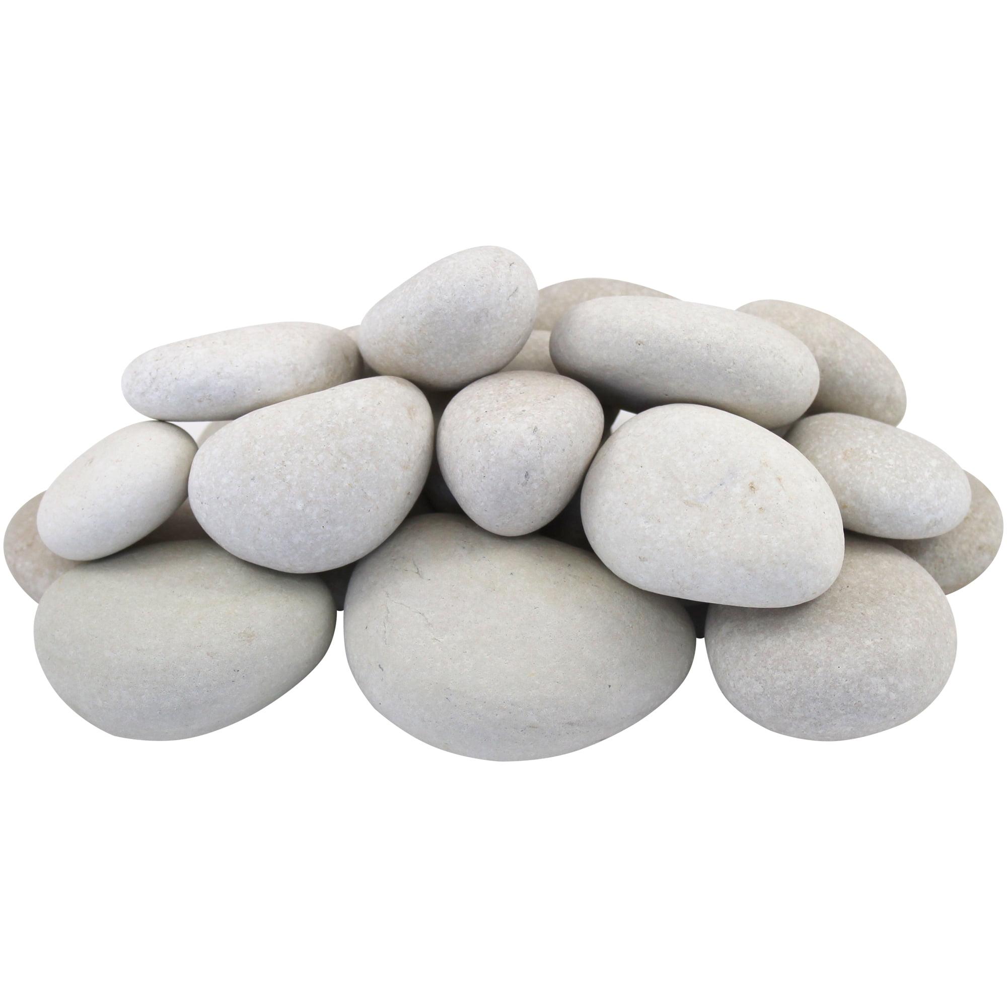 "Rainforest White Caribbean Beach Pebbles for Landscaping and Garden ...