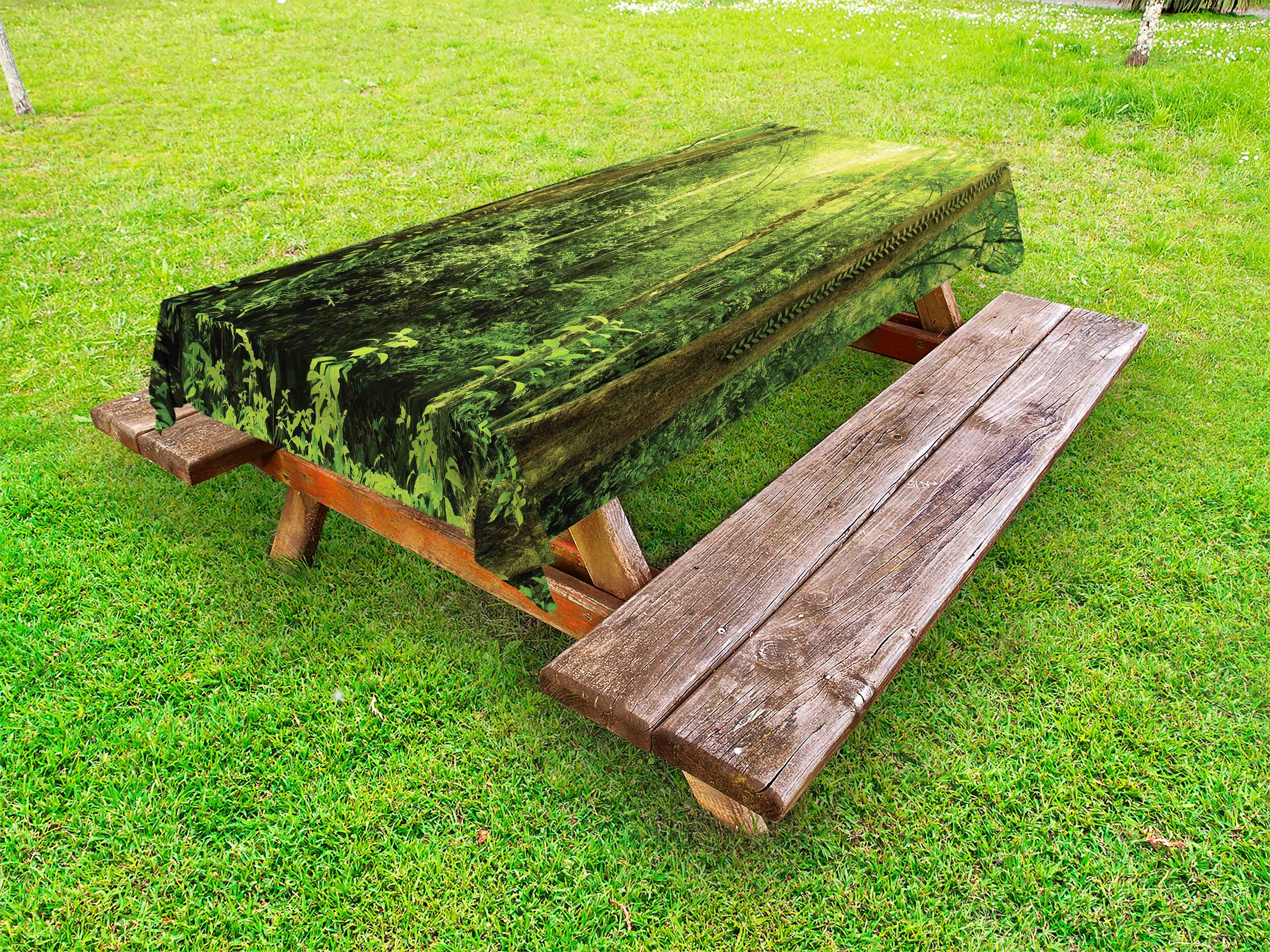 Rainforest Outdoor Tablecloth, Tropical Rainforest Landscape Malaysia ...