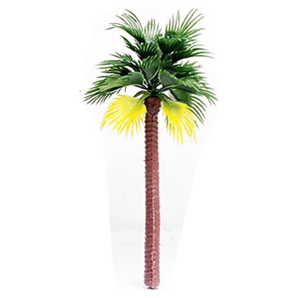 Rainforest Plastic Palm Tree Scenery Model Artificial Palm Tree Leaves ...