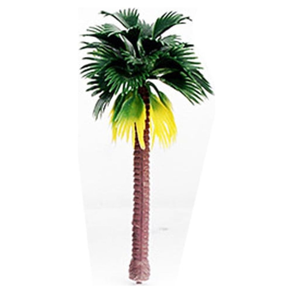 Rainforest Plastic Palm Tree Scenery Model Artificial Palm Tree Leaves ...