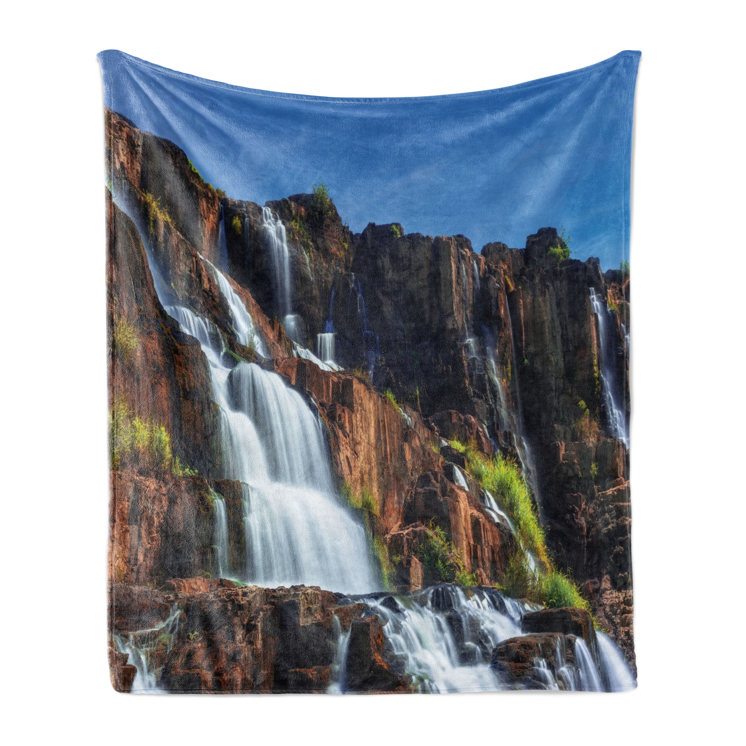 Rainforest Soft Flannel Fleece Throw Blanket, Pongour Waterfall Exotic ...