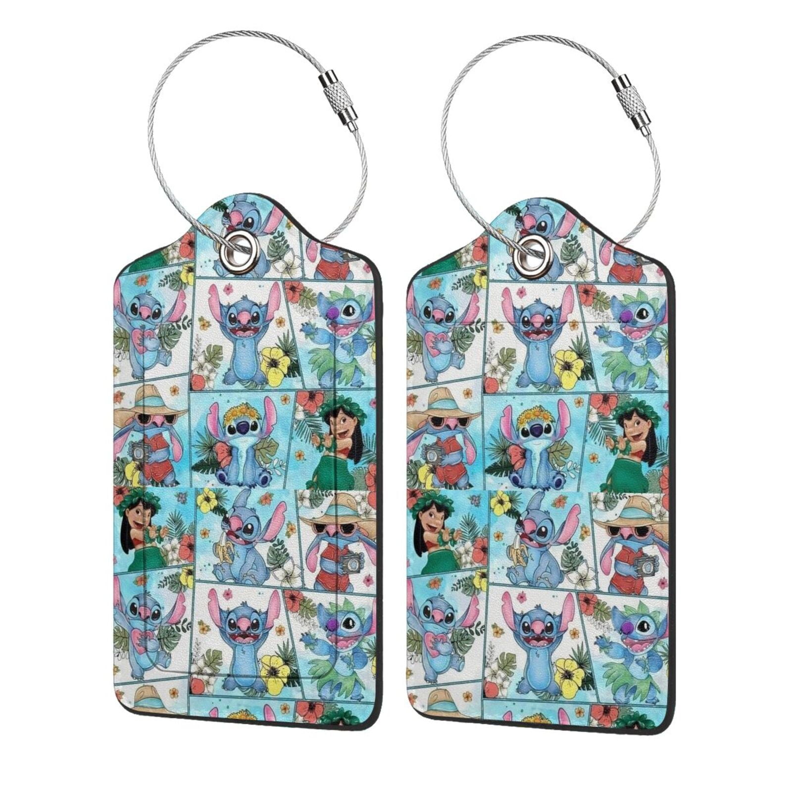 Rainforest Stitch Luggage Tags PU Leather Travel Accessories Stainless ...