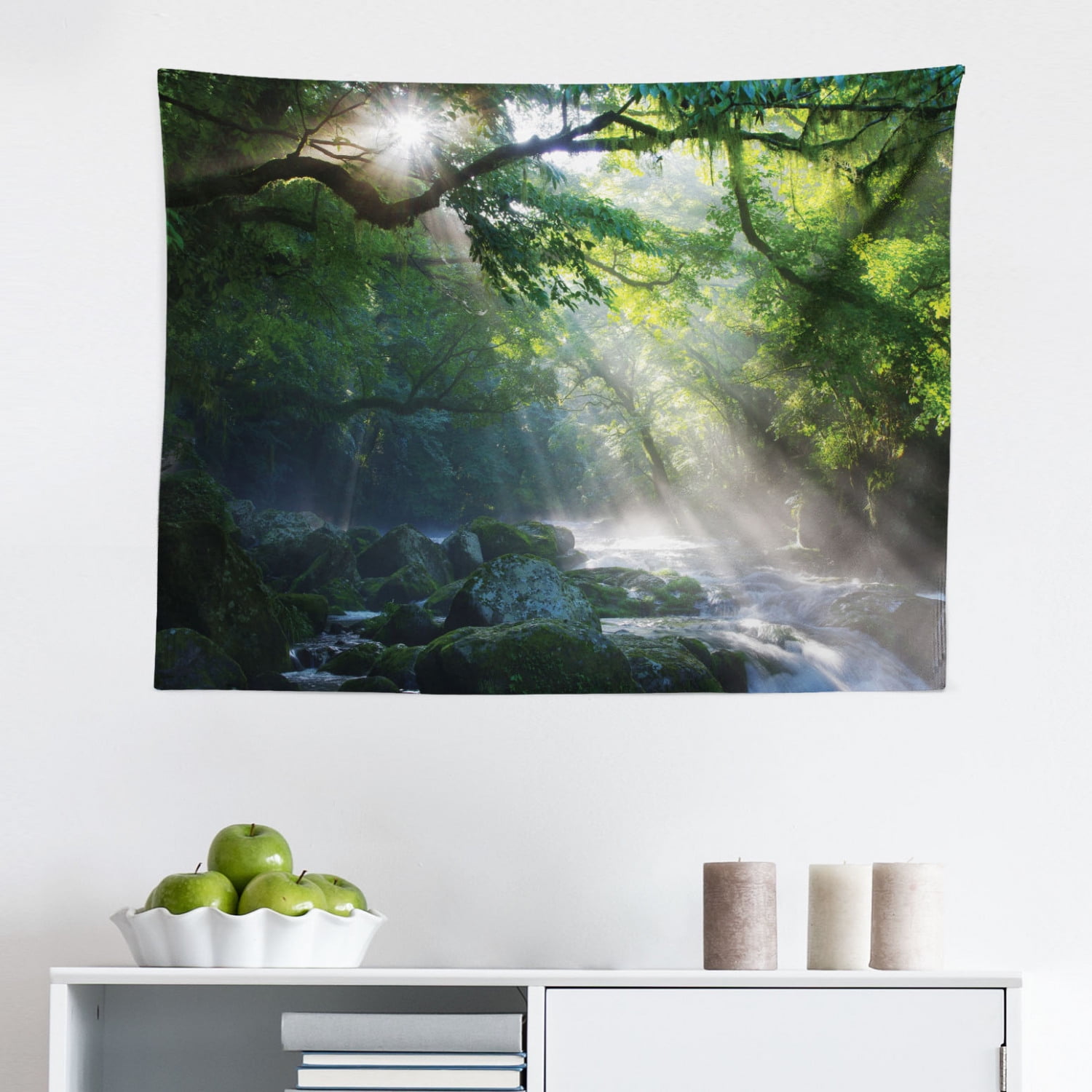Rainforest Tapestry, Plants in Tropical Environment Exotic Jungle ...
