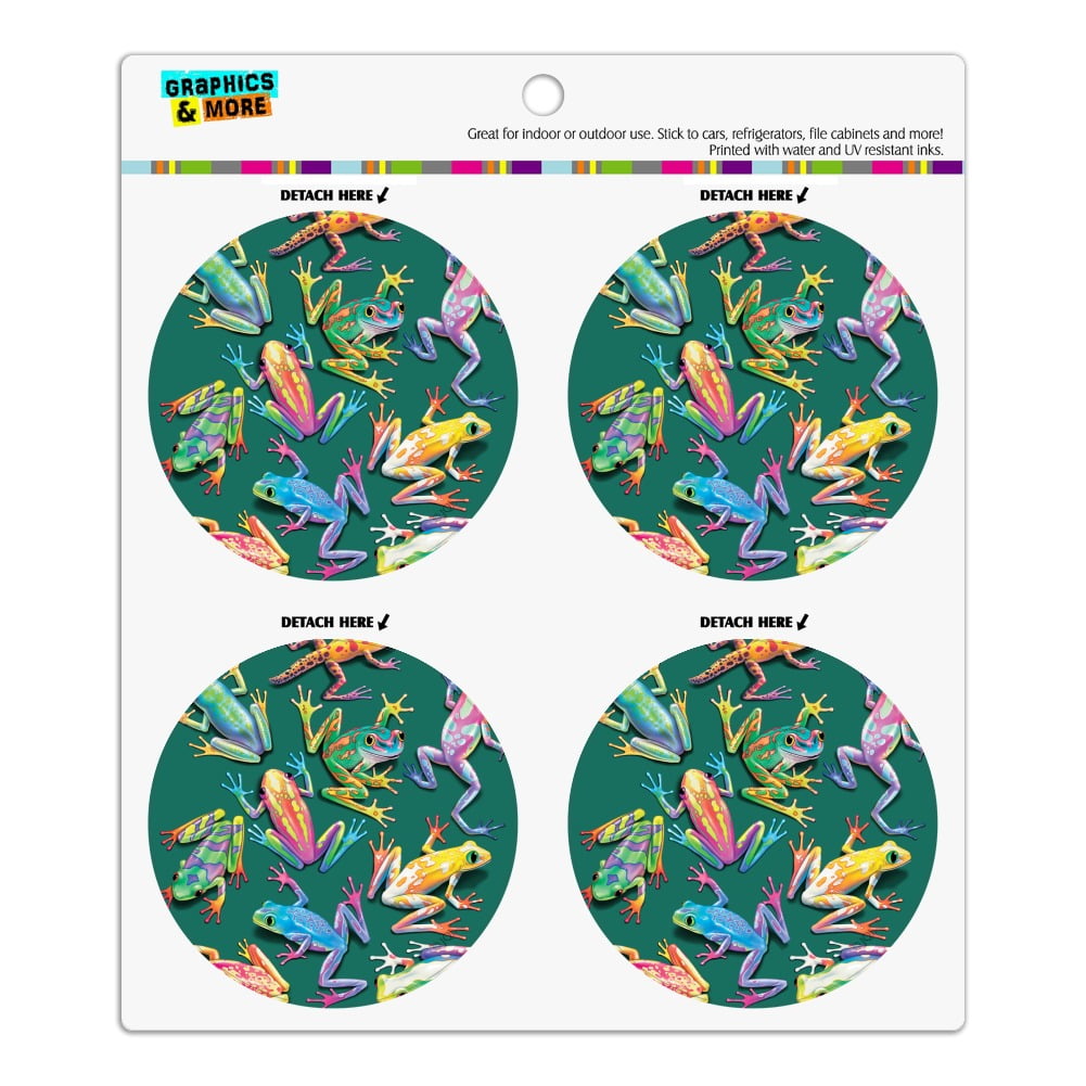 Rainforest Tree Frogs Rainbow Sticky Fingers Refrigerator Fridge Locker ...