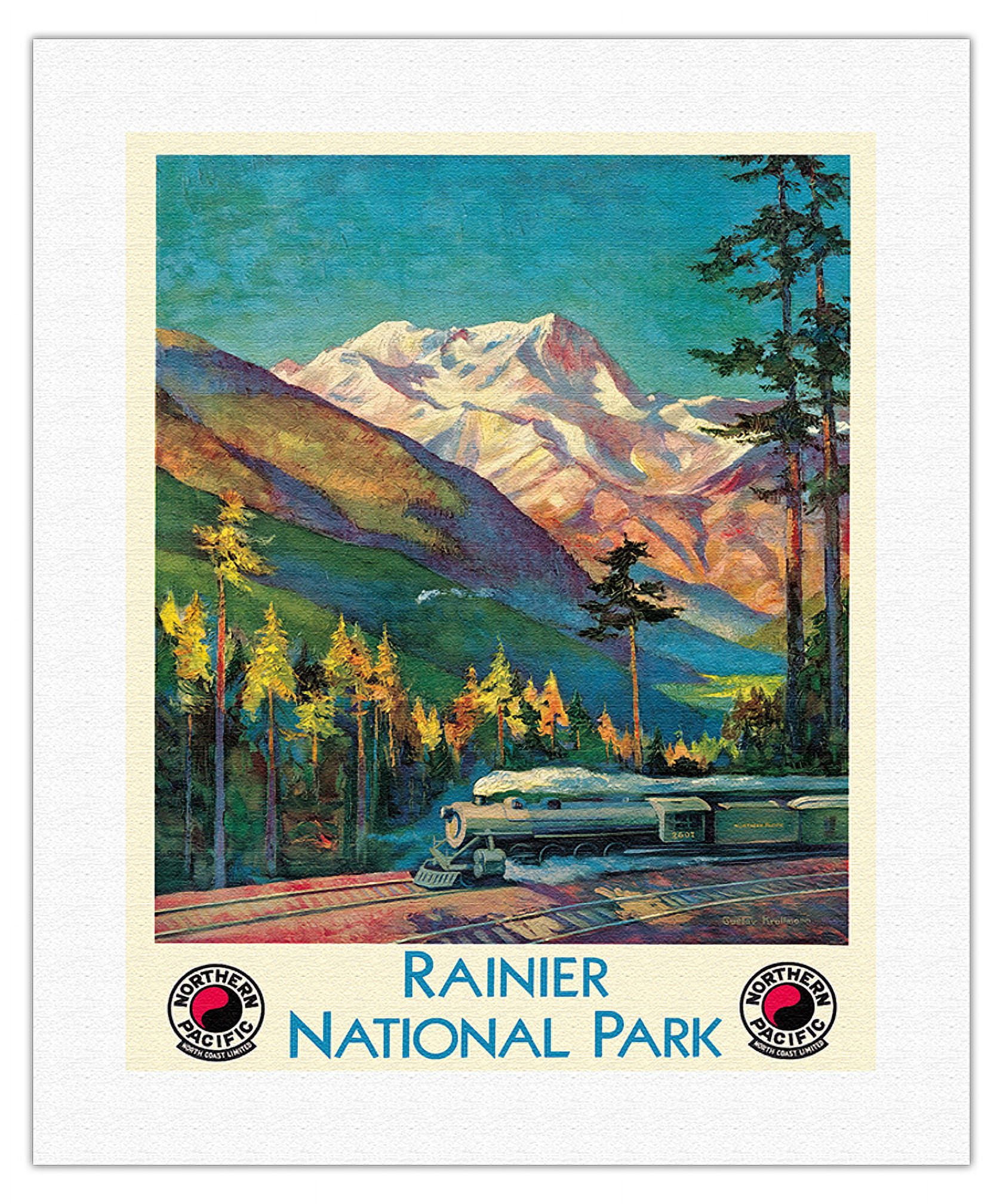 Rainier National Park - Stampede Pass Washington USA - Vintage Railroad ...