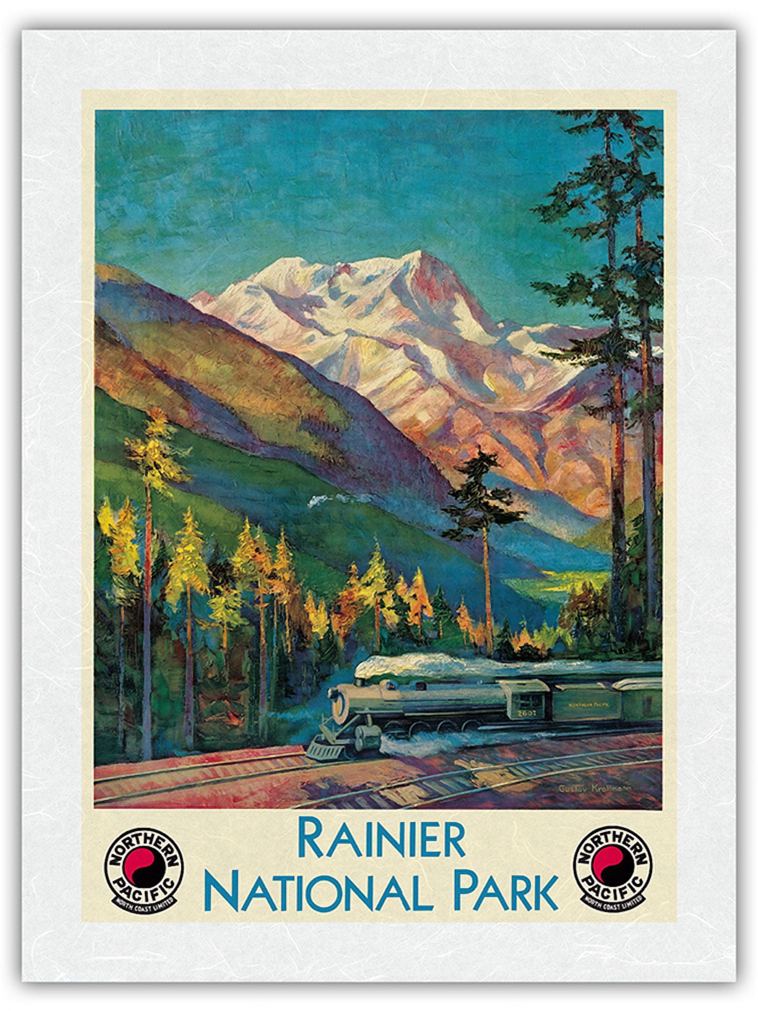 Rainier National Park - Stampede Pass Washington USA - Vintage Railroad ...