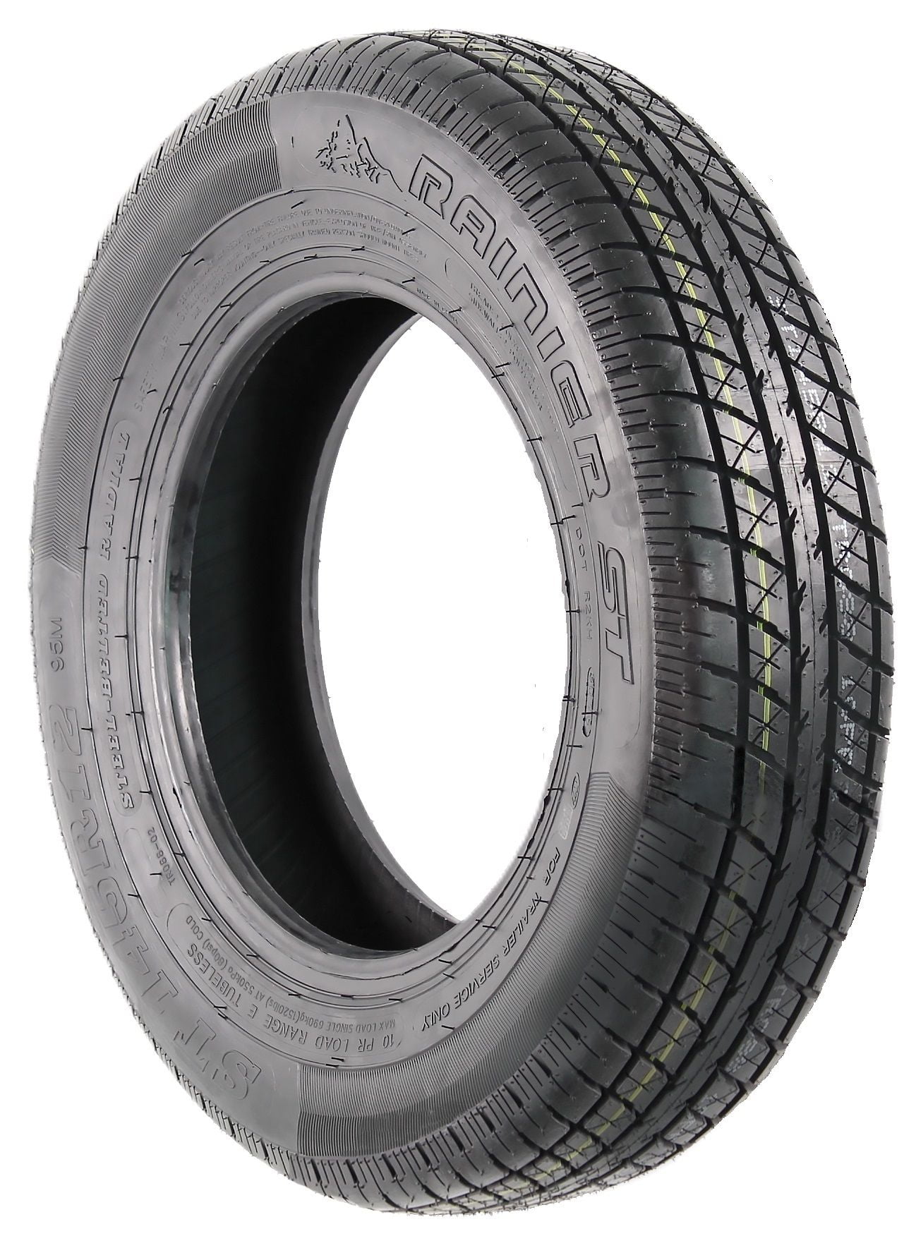 eCustomRim Steel Belted Radial Trailer Tire, 145/R12 Load Range E, 1520 ...