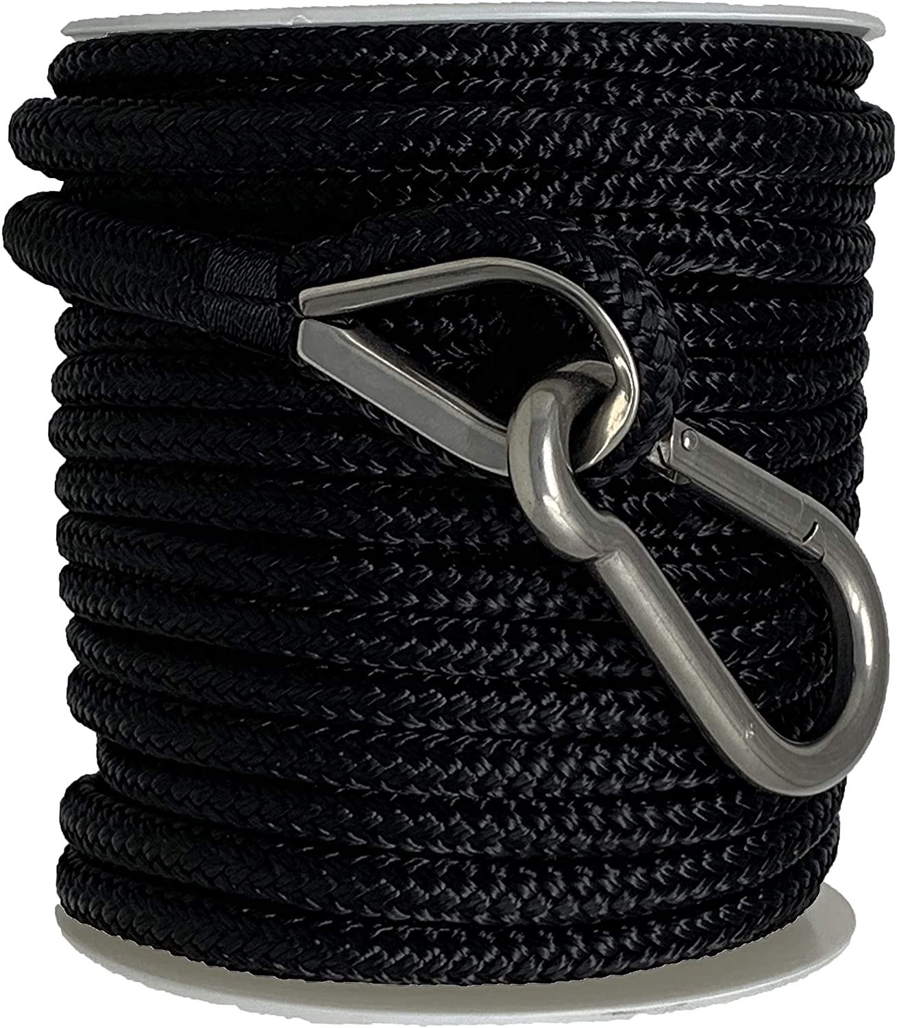 Extreme Max 3006.2562 BoatTector Solid Braid Nylon Anchor Line with ...