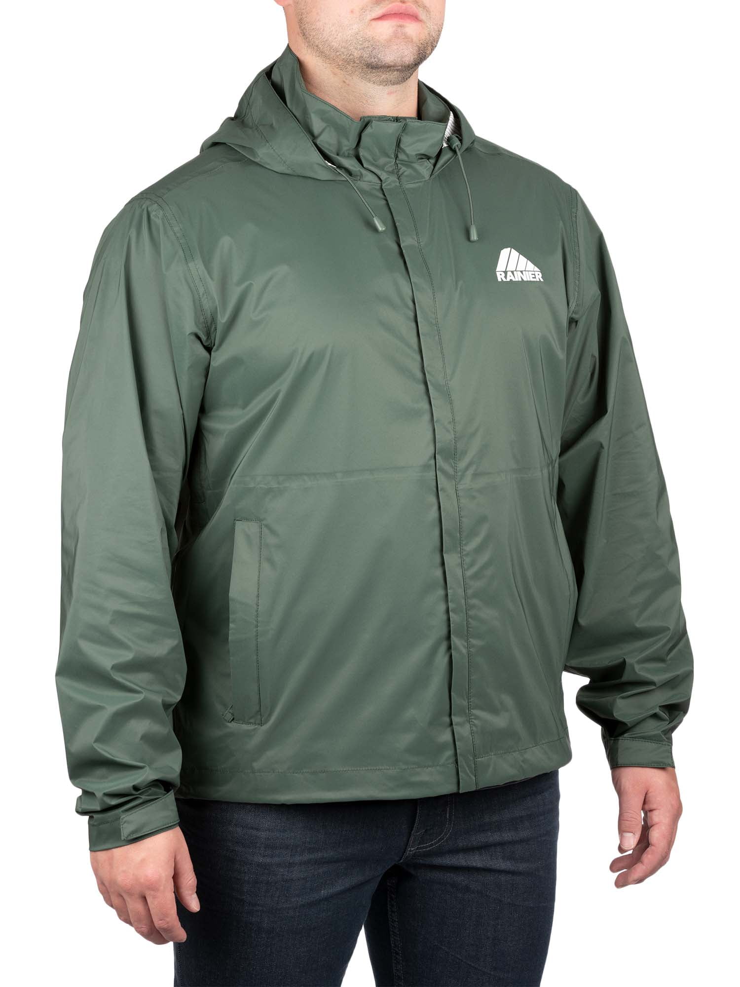 Rainier Waterproof Breathable Essential Rain Jacket in Hunter, Size 2XL ...