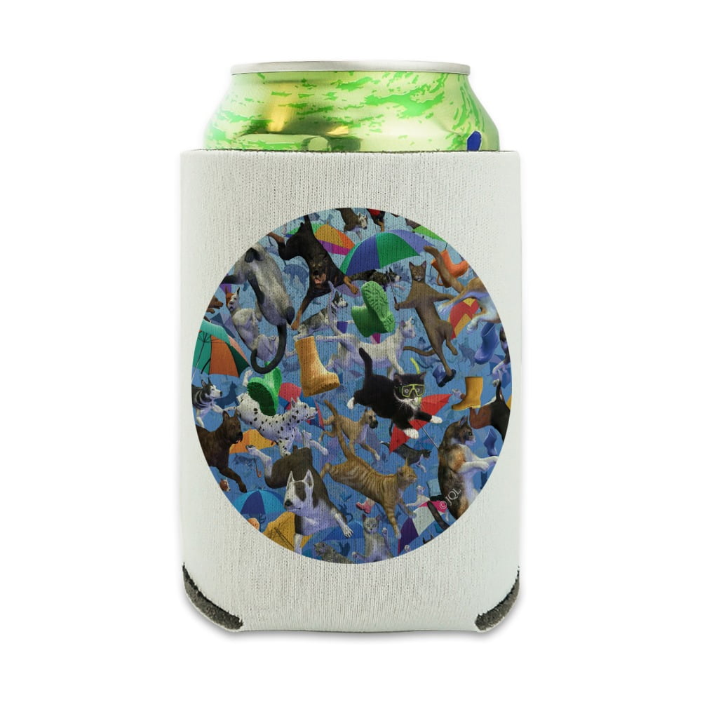 Raining Cats and Dogs Can Cooler - Drink Sleeve Hugger Collapsible ...