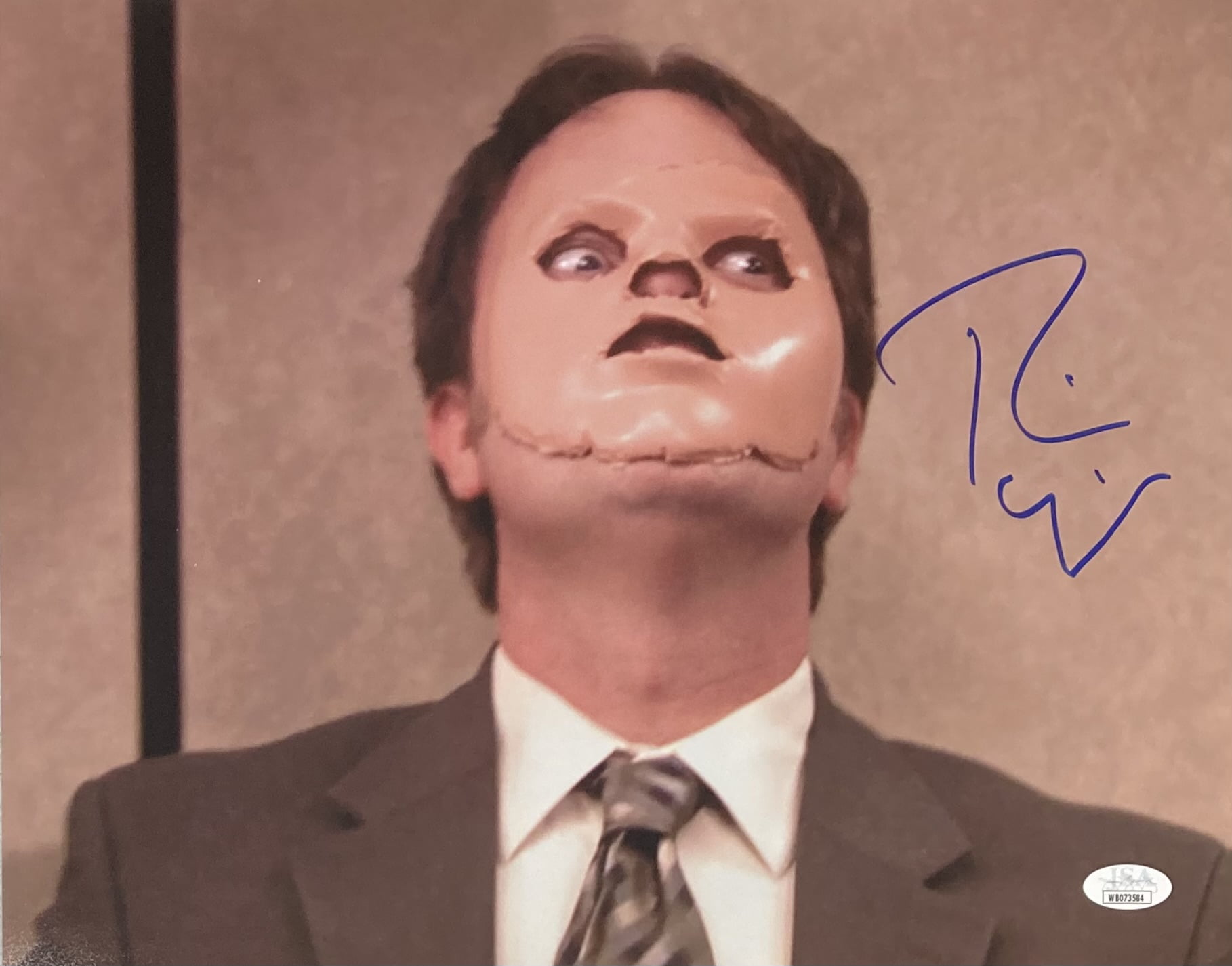 Rainn Wilson Signed 11x14 The Office Dwight Schrute CPR Dummy Face ...