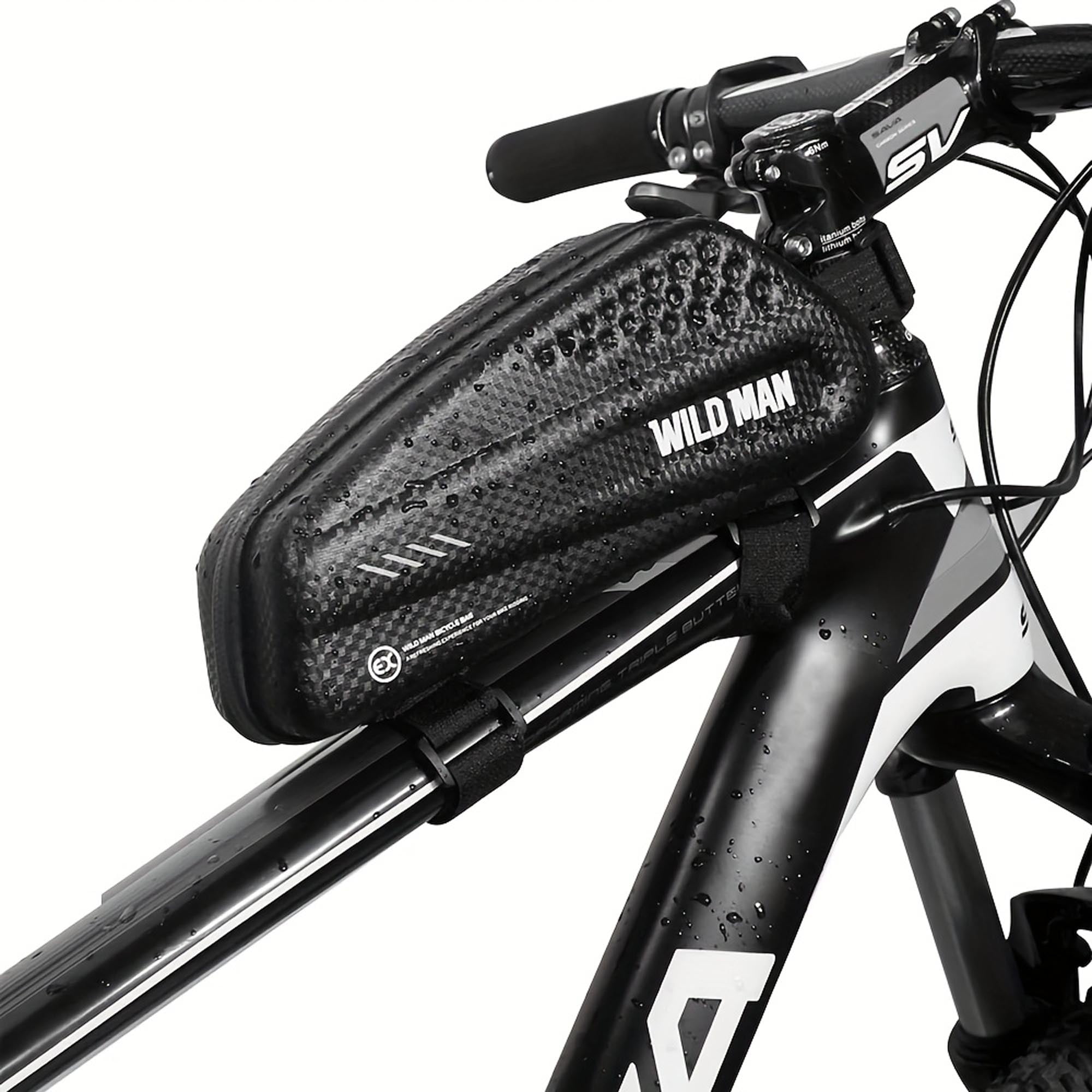 Rainproof Bike Top Bag EVA Hard Shell Easy To Install Compression Shock ...