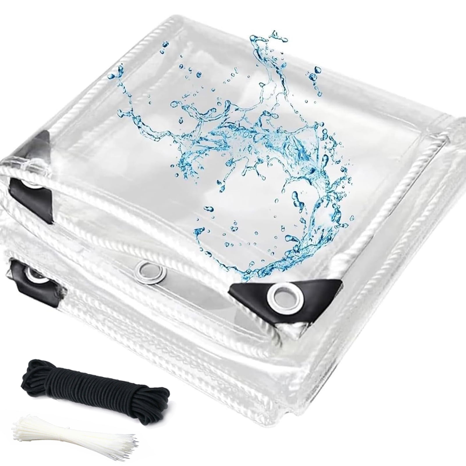 Rainproof Cloth Transparent Rain Cloth Clear Tarp Waterproof Windproof ...
