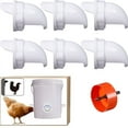Rainproof Poultry Feeder Port 6 Piece Set DIY Poultry Pro Feeding Kit ...