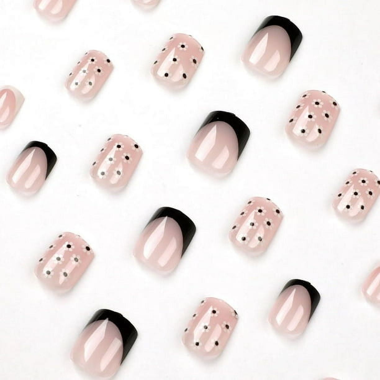 Rainsin 24PCS Press on Fake Nails Short Coffin False Nails French Green ... Rainsin 24PCS Press on Fake Nails Short Coffin False Nails French Green ...