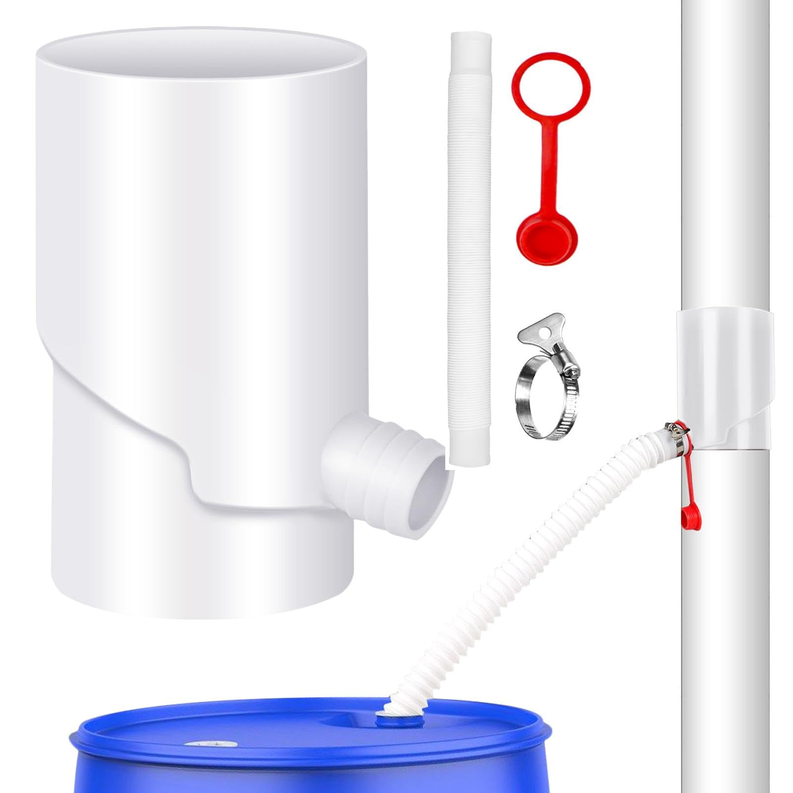 Rainwater Collection, Rainwater Collection Kit - Rain Barrel Diverter ...