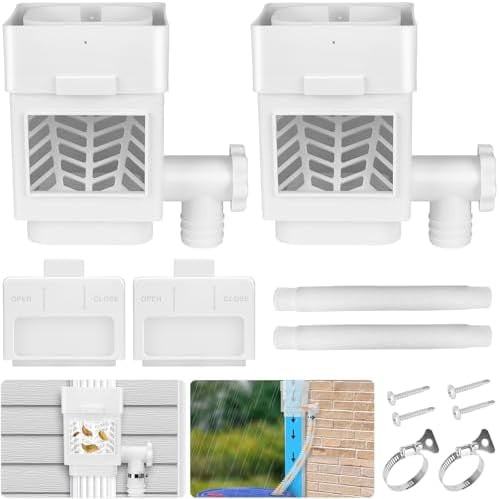 Rainwater Collection System, Downspout Diverter Fits for 2"x 3" or 3"x ...