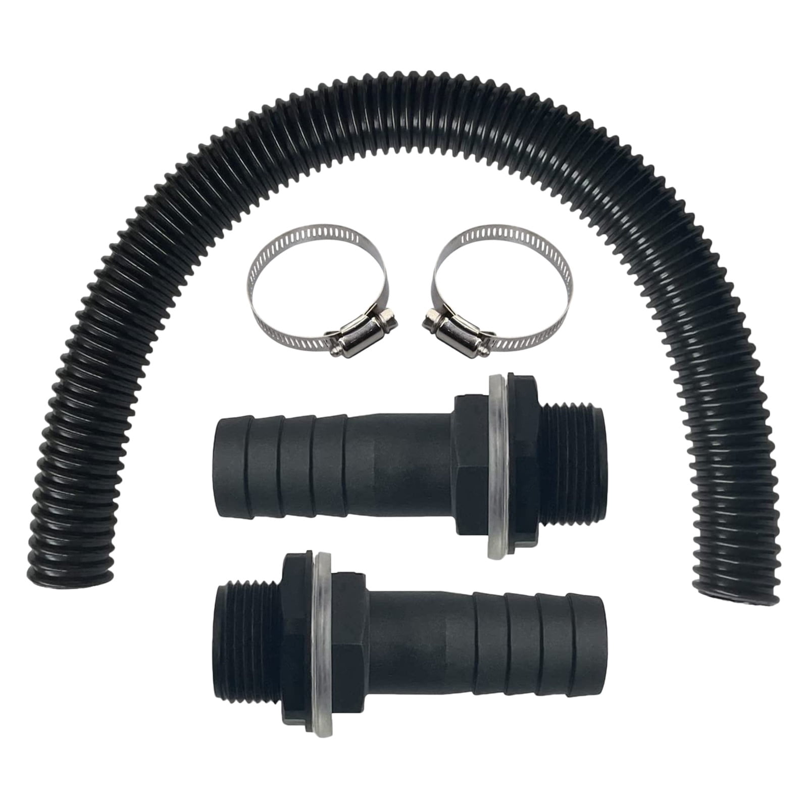 Rainwater Connection Kit with 50cm Hose for Rain Barrels, Water ...